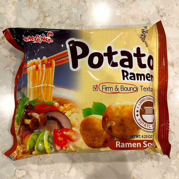 samyang | Kitchen | Pack Firm Bouncy Potato Ramen Noodles Korean ...